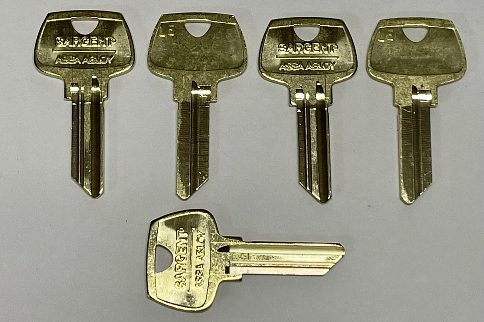 5 Pack Sargent Assa Abloy 275LE 5-Pin Key Blank, LE Keyway. Free ...