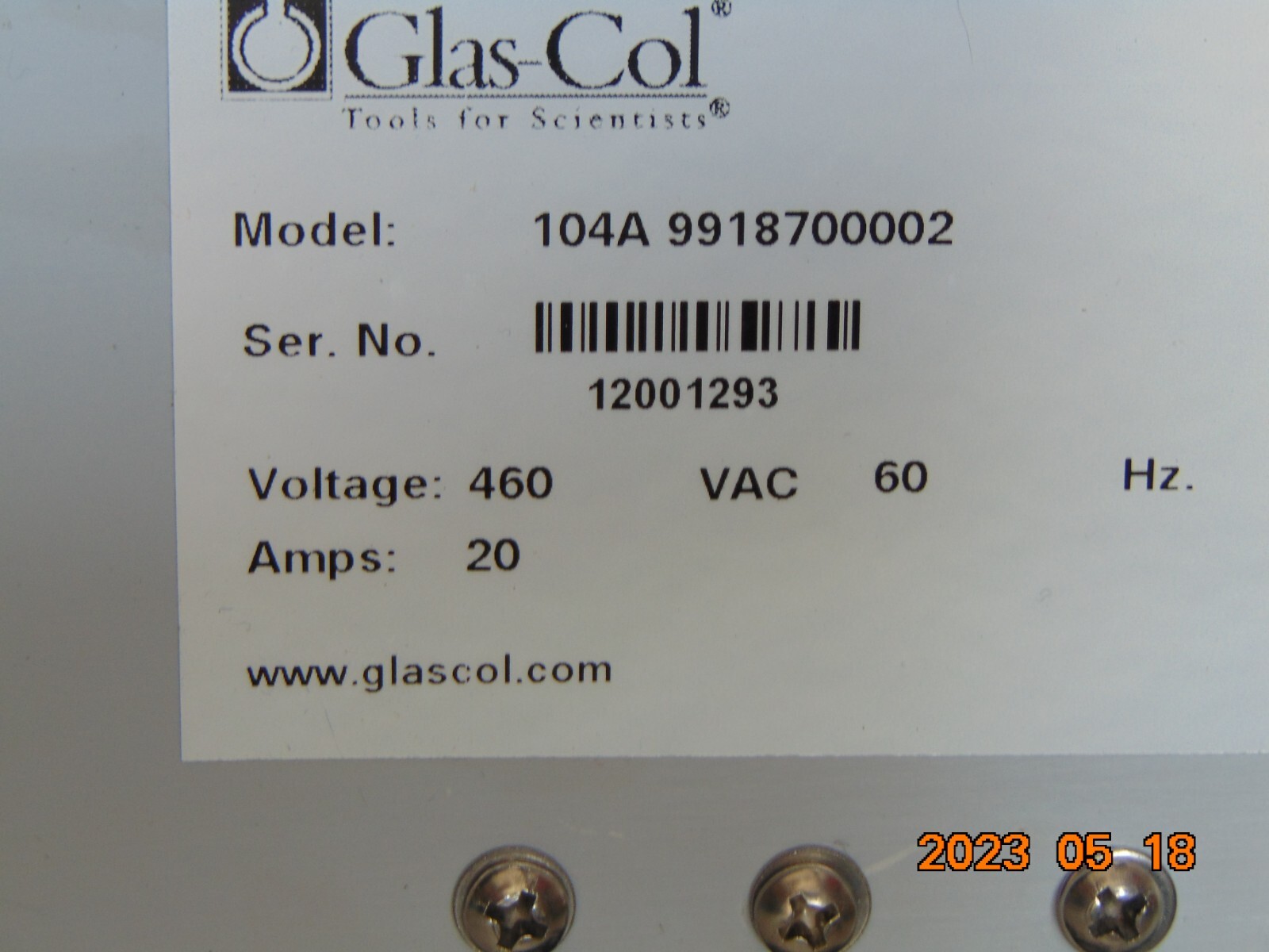 GLAS-COL 104A 9918700002 CONTROLLER | eBay