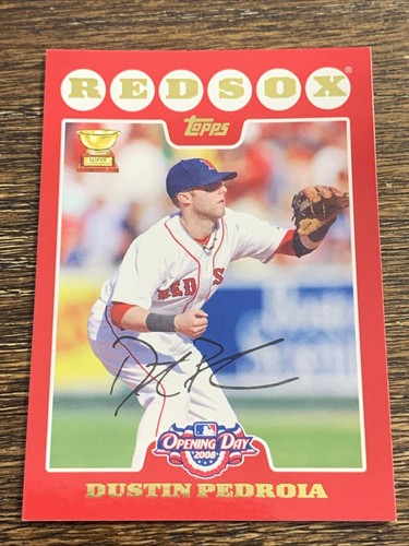 2008 TOPPS OPENING DAY DUSTIN PEDROIA #103 GOLD ROOKIE CUP NM-MT OR ...