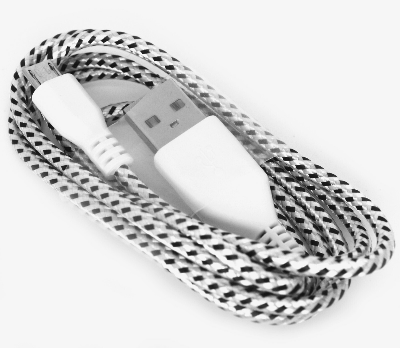 LOT Braided Micro usb data sync cable cord 3,5,10 FT for Android Cell ...