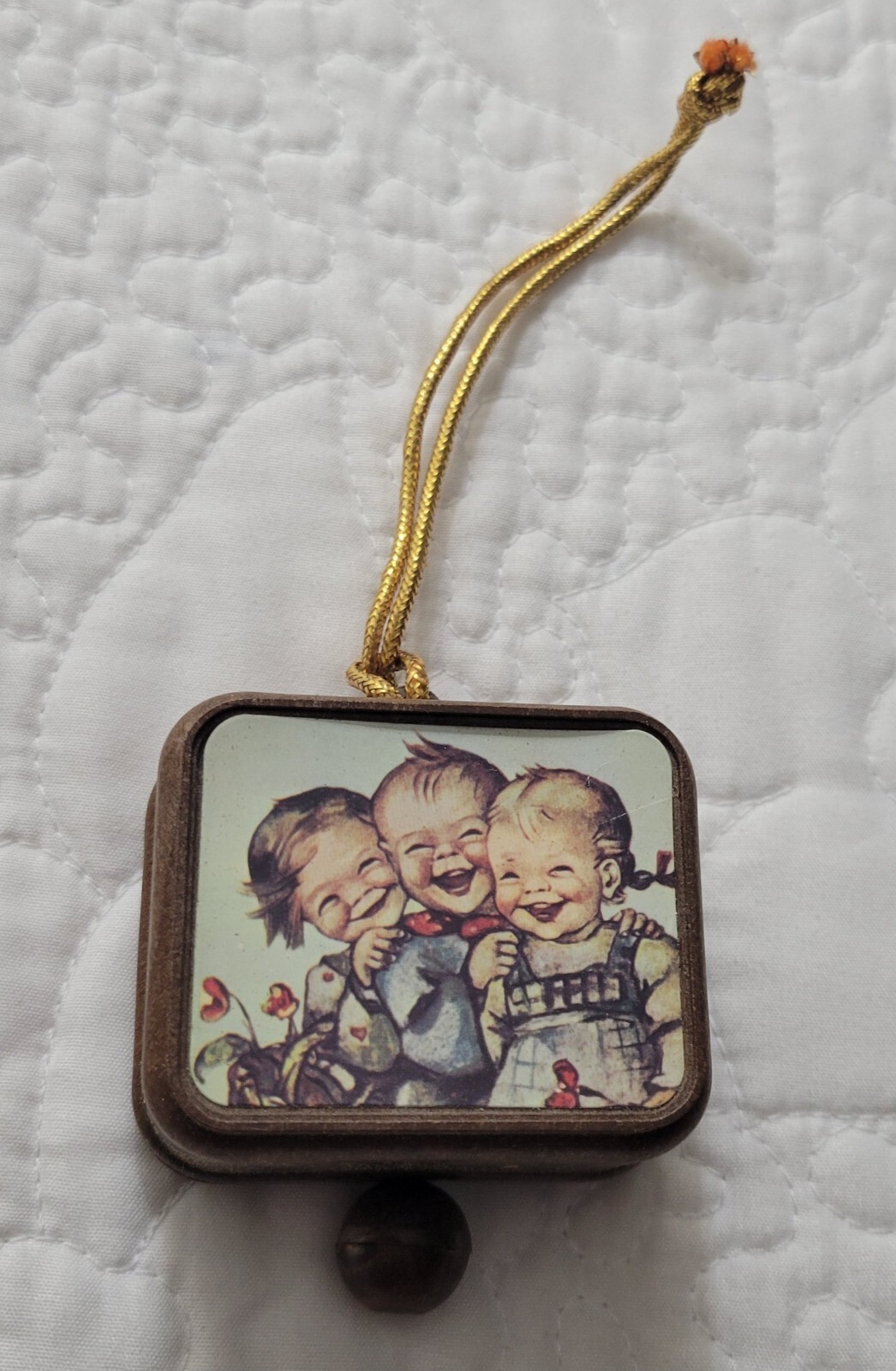 Vintage Plastic Pull String Music Box Ornament Hummel | eBay