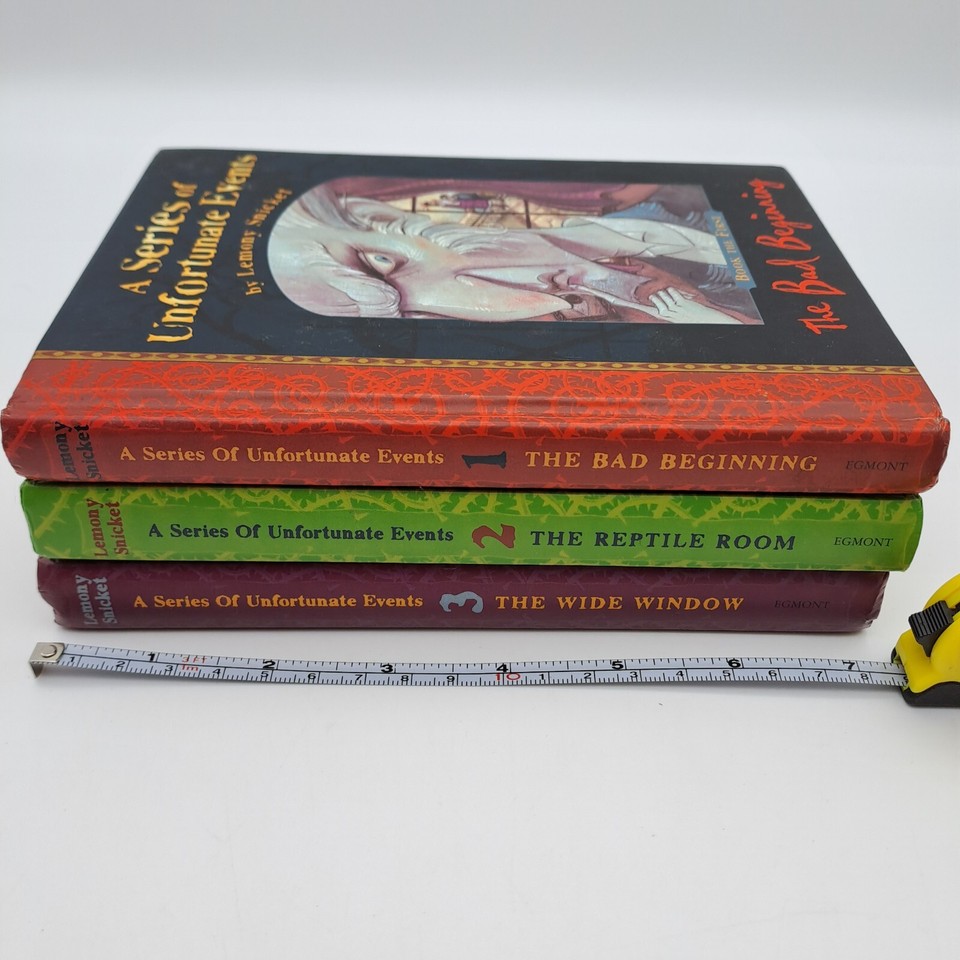 Lemony Snicket A series of unfortunate events books 1-3 bundle Hard ...