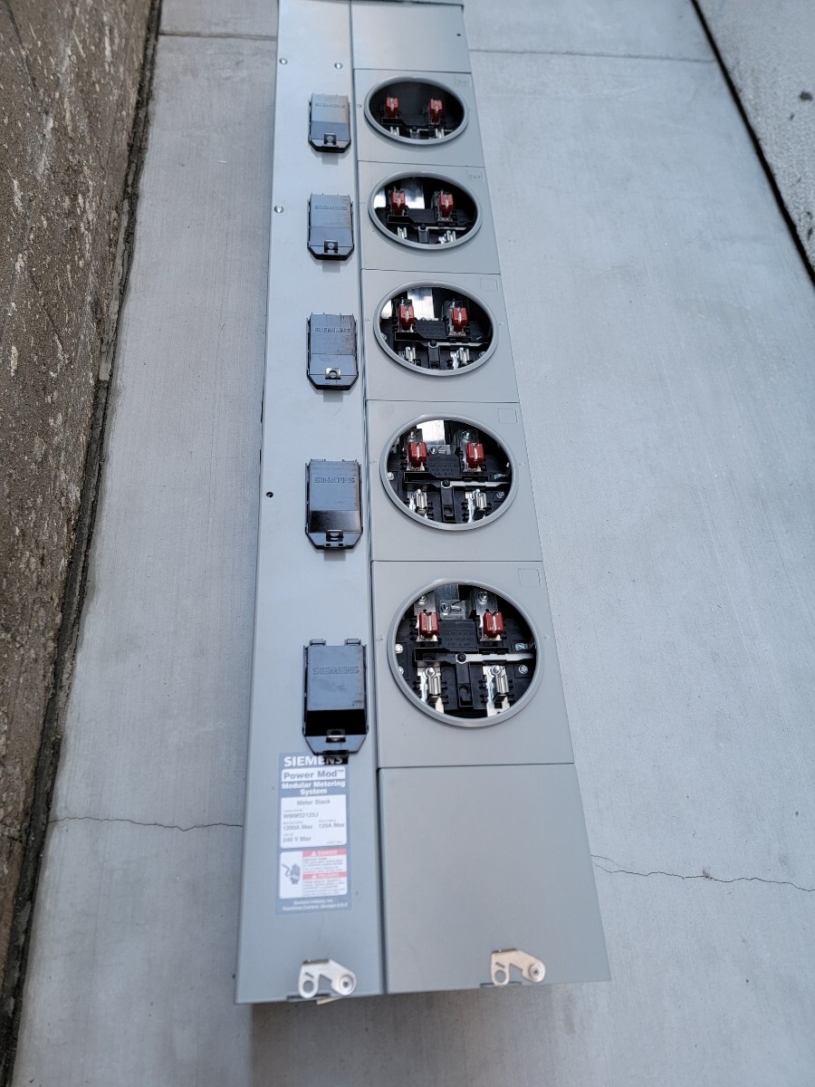 Siemens 5 (gang) Meter WMM51225J 225A 240V; 1200A Max Bus; Power Mod | eBay