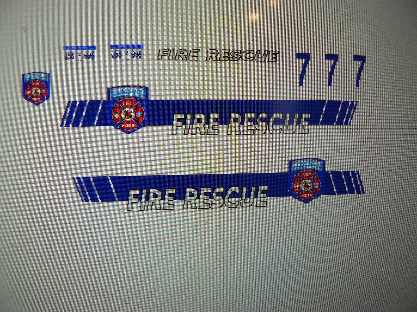 Bridgeport Michigan Fire Department Pick Up Truck Decals 1:24 | eBay