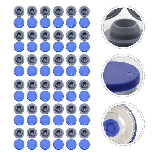 200 Pcs Stopper Bottle Cap Aluminum Plastic Cover Vial Capper Caps | eBay