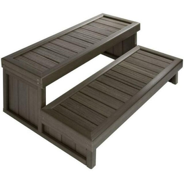 Jacuzzi 6473-106g Hot Tub Steps 32″ Synthetic Dual Riser Grey for sale ...