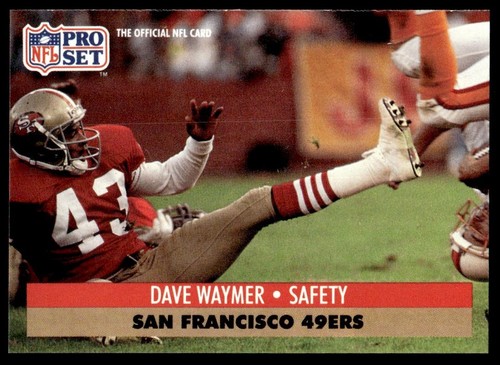 1991 Pro Set Football Card Dave Waymer San Francisco 49ers #657 | eBay