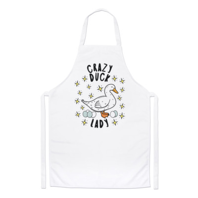 Crazy Duck Lady Stars Chefs Apron - Funny Animal Pet | eBay