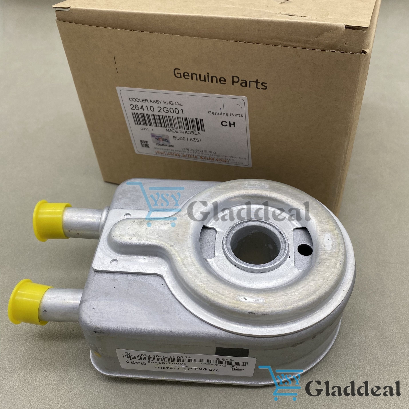 Genuine Engine Oil Cooler Fits 16-20 Kia Optima Hyundai Tucson 26410 ...