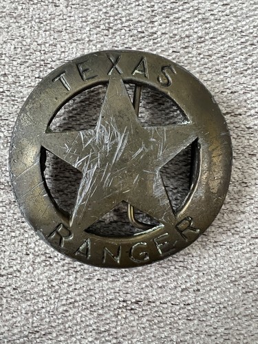 Vintage Texas Ranger Star Brass Belt Buckle | eBay