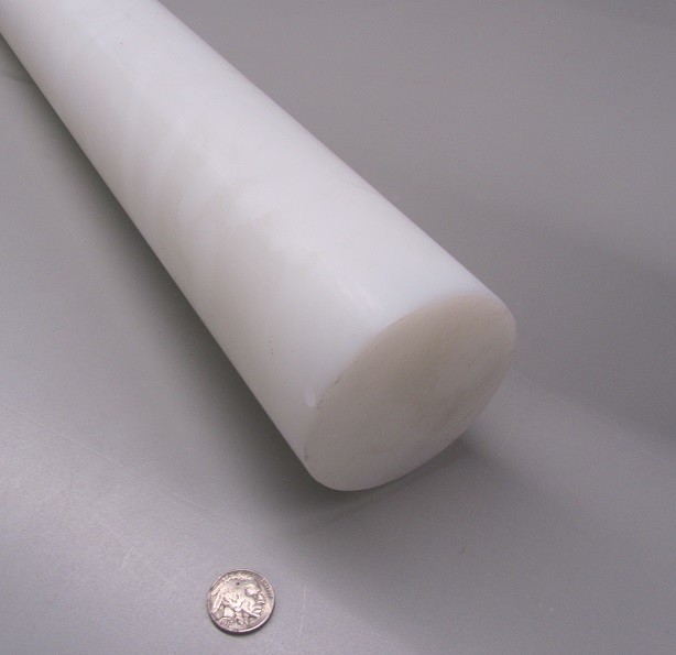 UHMW White Round Rod 3.00" Diameter x 12" Long, 1 Unit, Extruded | eBay