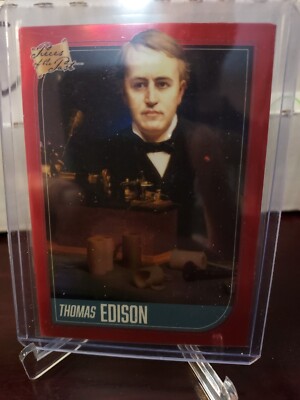 THOMAS EDISON 2021 SUPER BREAK PIECES OF THE PAST RED SHINY GLOW ...