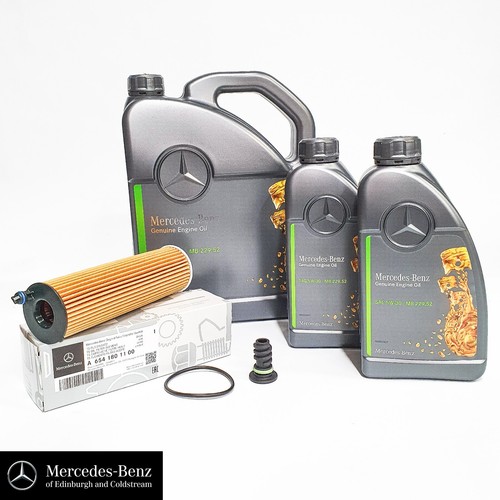 Genuine Mercedes-Benz Service Kit OM654 Engine Oil, Filter & Plug 213 E ...
