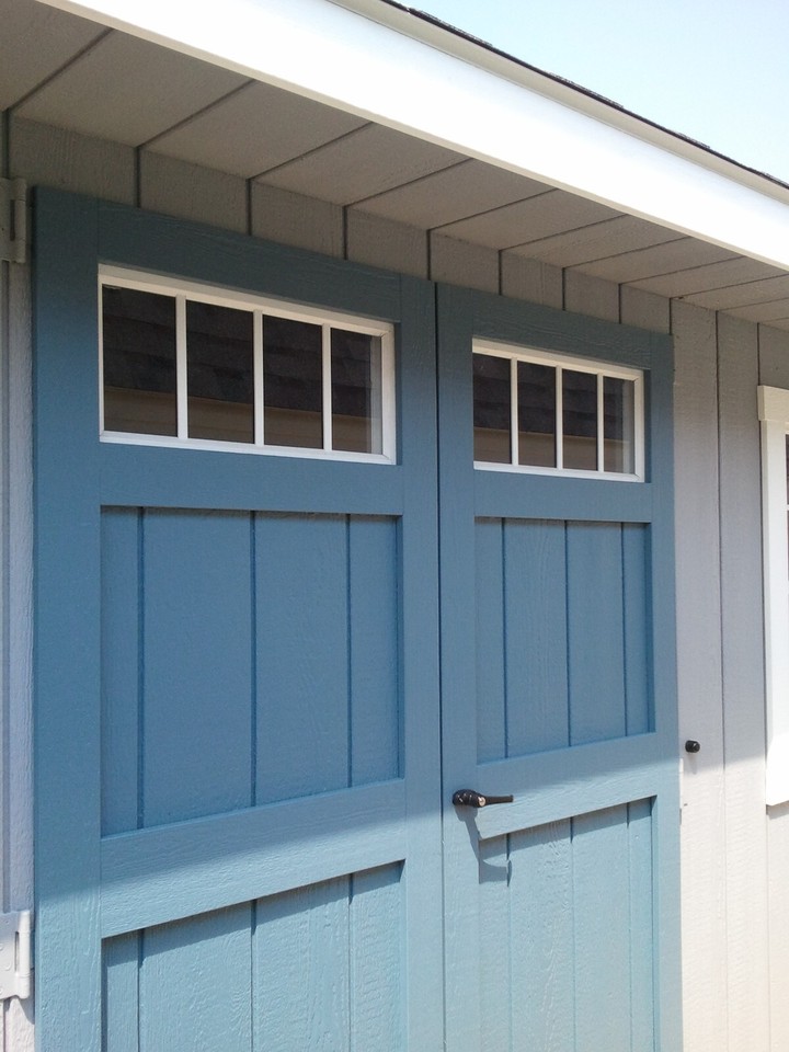 Shed Transom Window 10" x 23" Wht/Br/Blk Tempered Glas Playhouse Animal ...