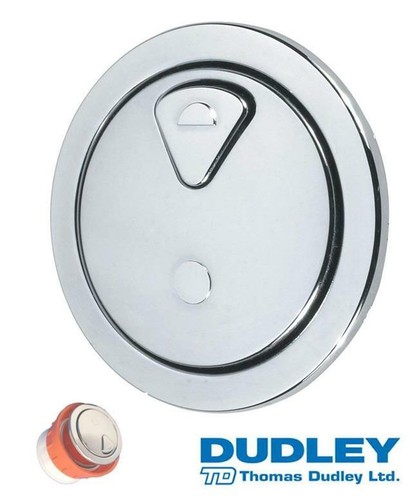 Thomas Dudley 327732 Round Toilet Dual Flush Button - Chrome for sale ...