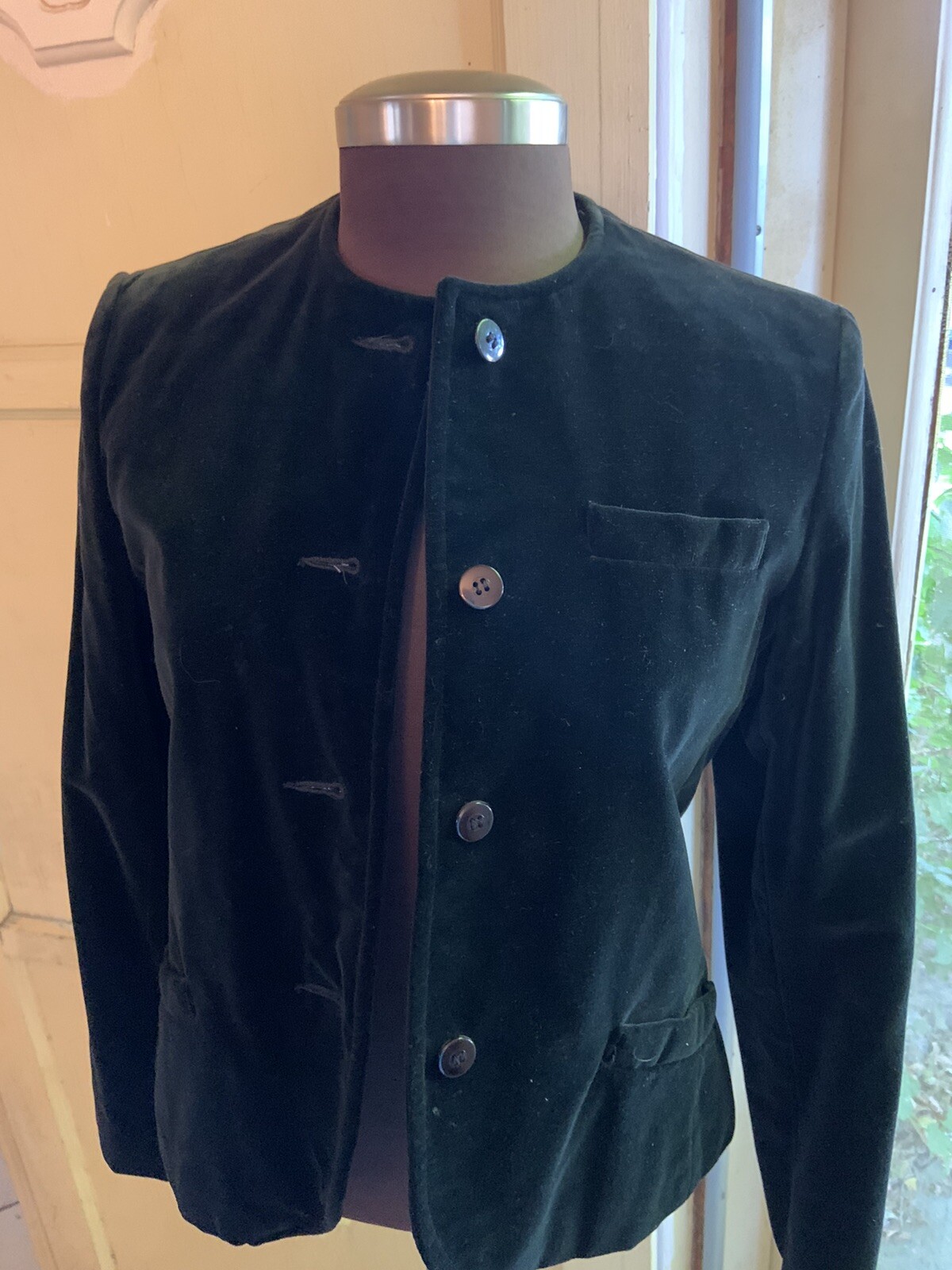 70's Vintage CLOVIS RUFFIN Black Velvet Mod Women’s Jacket | eBay