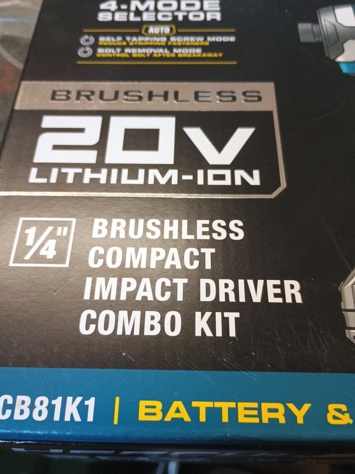 Hercules Brushless Compact Impact Driver Combo Kit Hcb81k1 | eBay
