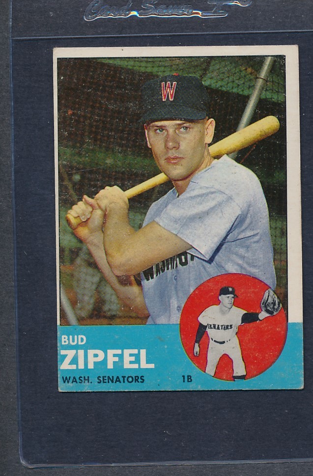 1963 Topps #069 Bud Zipfel Senators VG/EX *458 | eBay