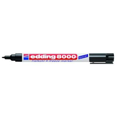 Edding 8000 Freeze Permanent Marker Bullet Tip 1mm Line Black (Pack 5 ...