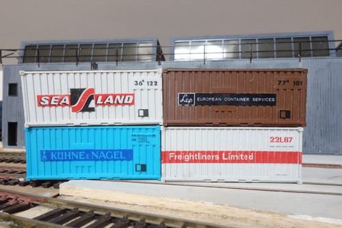 Lima HO x4 Freightliner containers Sealand, Kuhne & Nagel, | eBay UK