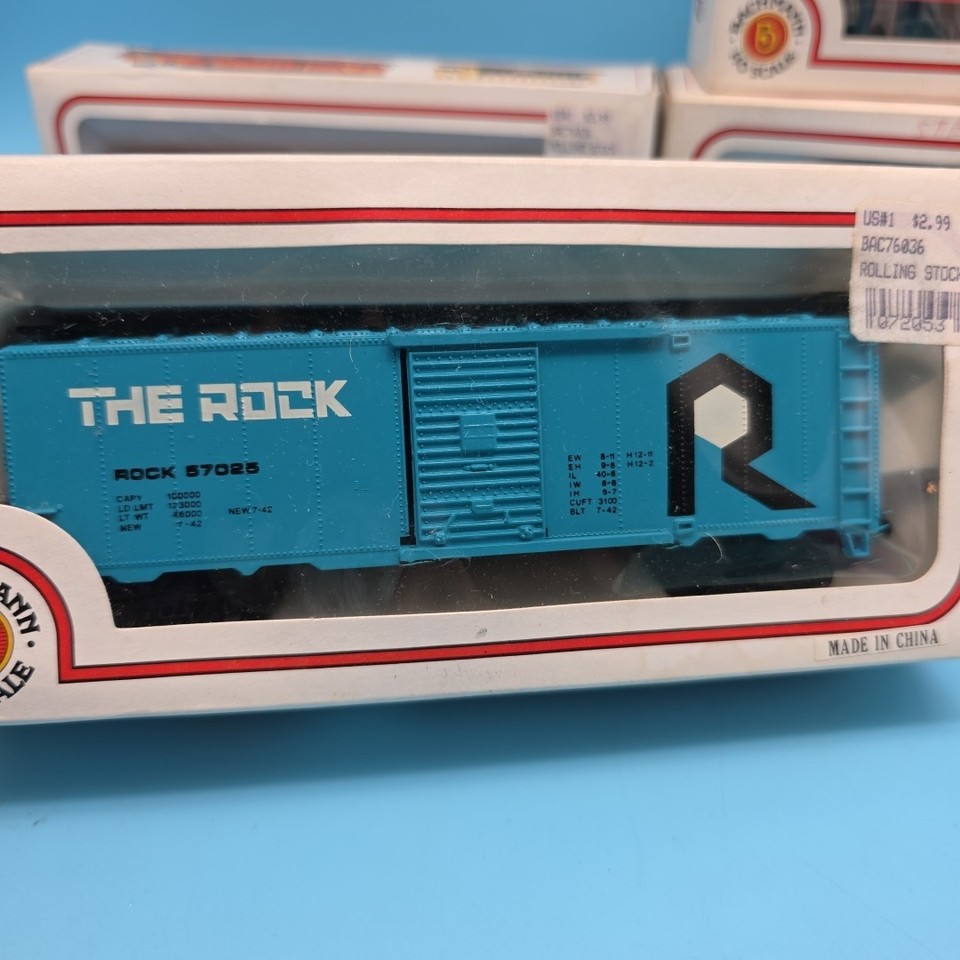 Vintage Bachmann Ho Scale Lot Of 4 Boxed Models Cargo Trains Cars ...