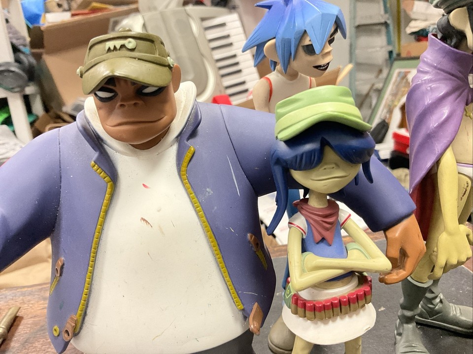 Kidrobot x Gorillaz CMYK Edition Full Band Vinyl 4 Figures 2D Noodle ...