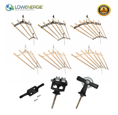 Pulley Clothes Airer Ceiling Maid Victorian Laundry Rack Maiden Kitchen ...