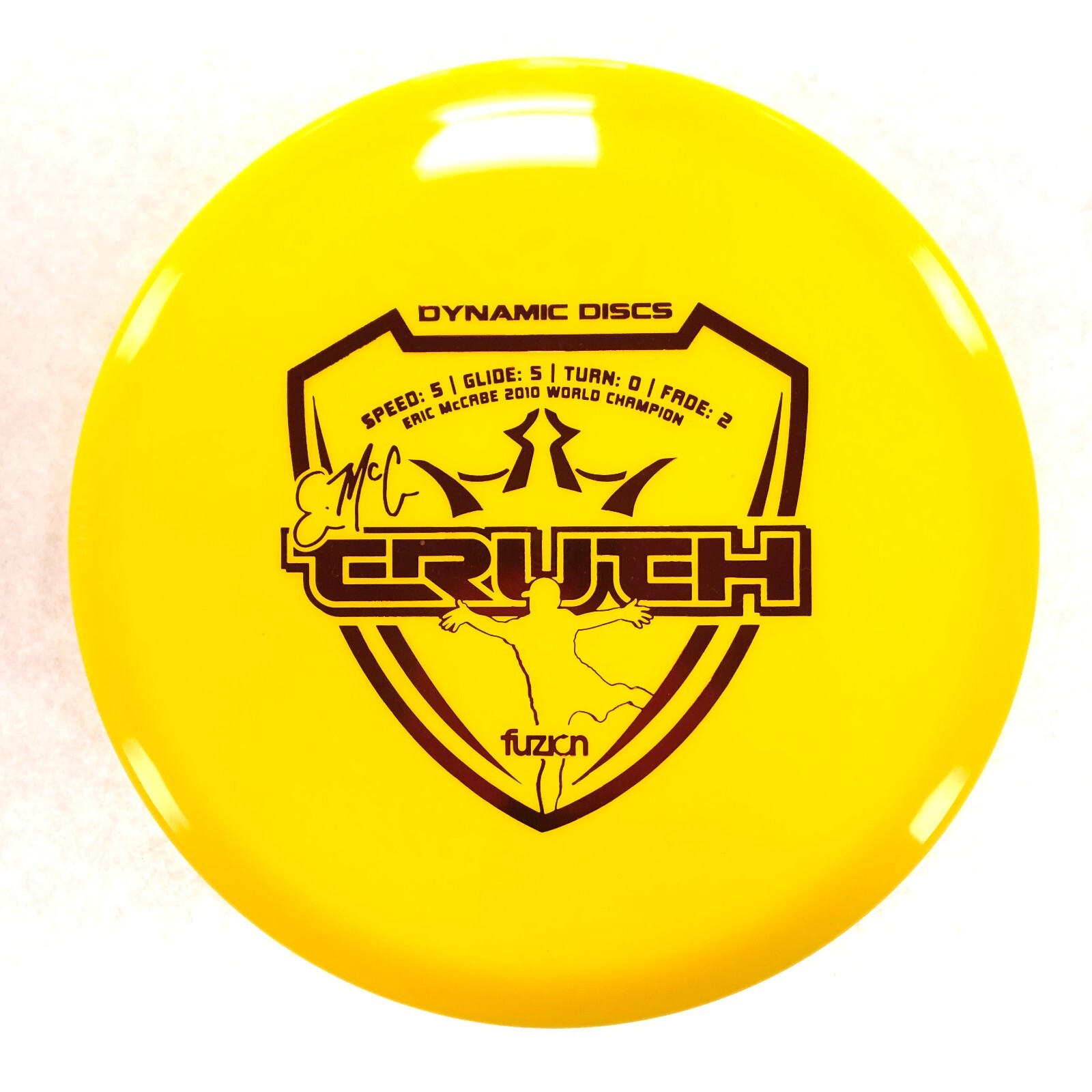 DISC GOLF DYNAMIC DISCS FUZION EMAC TRUTH MIDRANGE DRIVER 177g YELLOW w ...