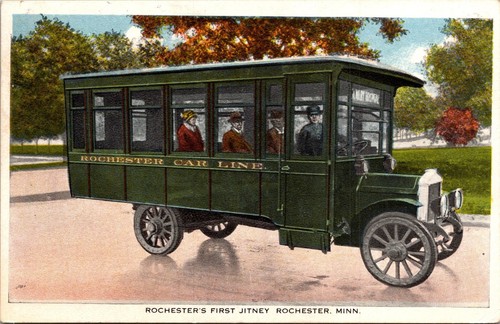 Rochester's First Jitney Rochester Minnesota 1916 Postcard C51 | eBay