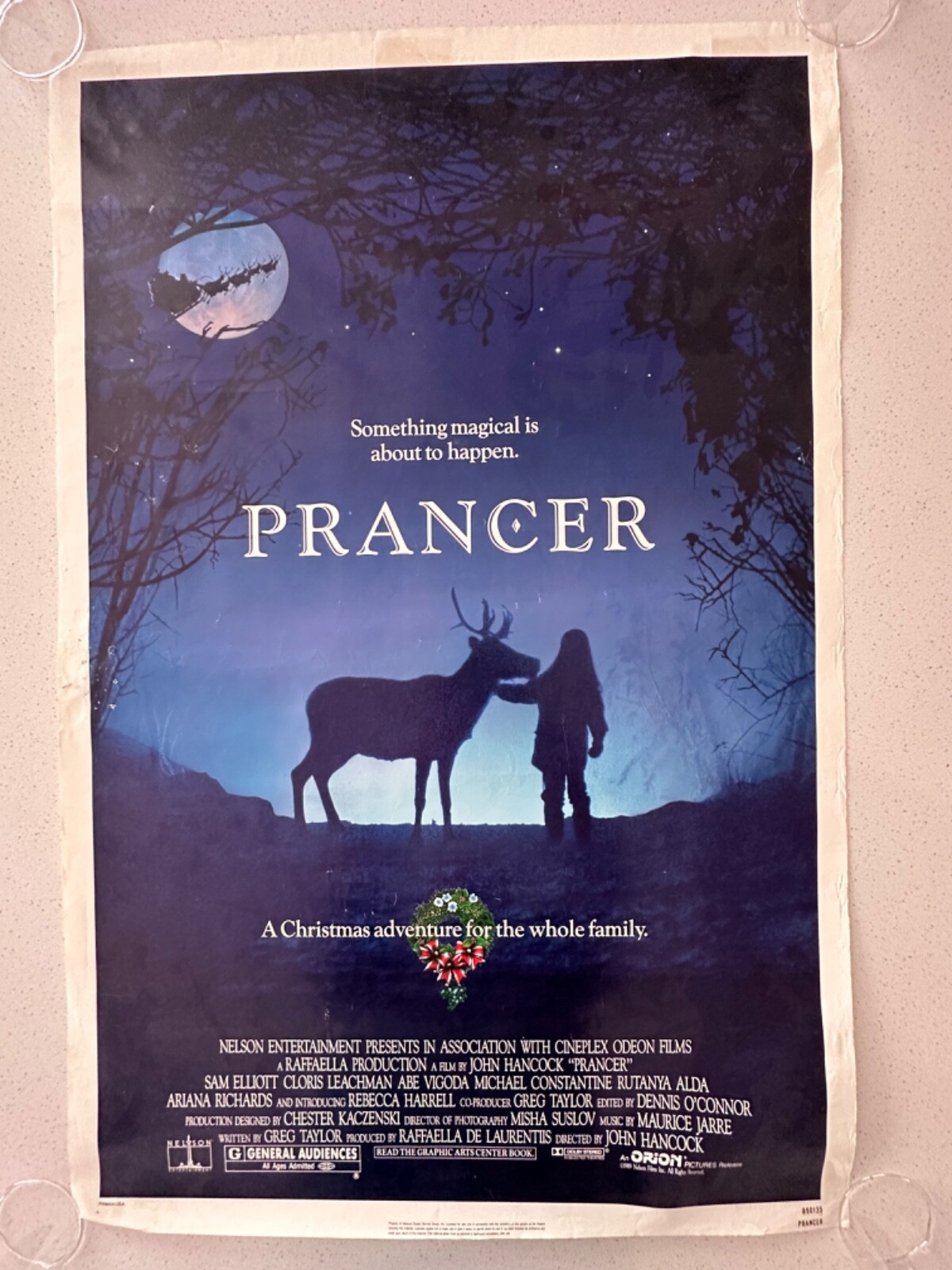 PRANCER (1989) Original Authentic Movie Poster - S/S - 27x40 | eBay