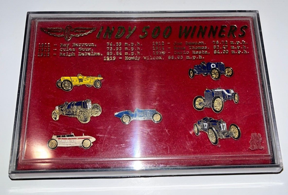 INDY 500 WINNERS, 1911-1919 PIN SET (7 Pins) | eBay