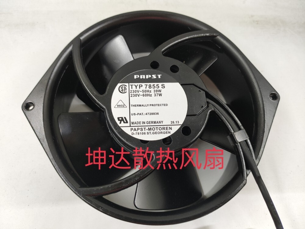 1 PCS Metal Fan TYP 7855S AC 230V 39/37W 172*150*55MM 2 wire cooling ...