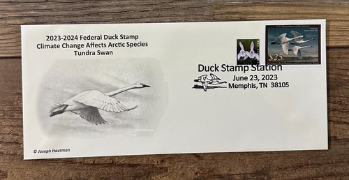 #RW90 2023 - Federal Duck Stamp - Cachet Cover SIlk Cancel - Tundra ...