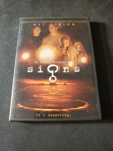 Signs (DVD, 2002) Mel Gibson Sci-Fi Horror Buy 2 Get 1 Free (BX1 ...