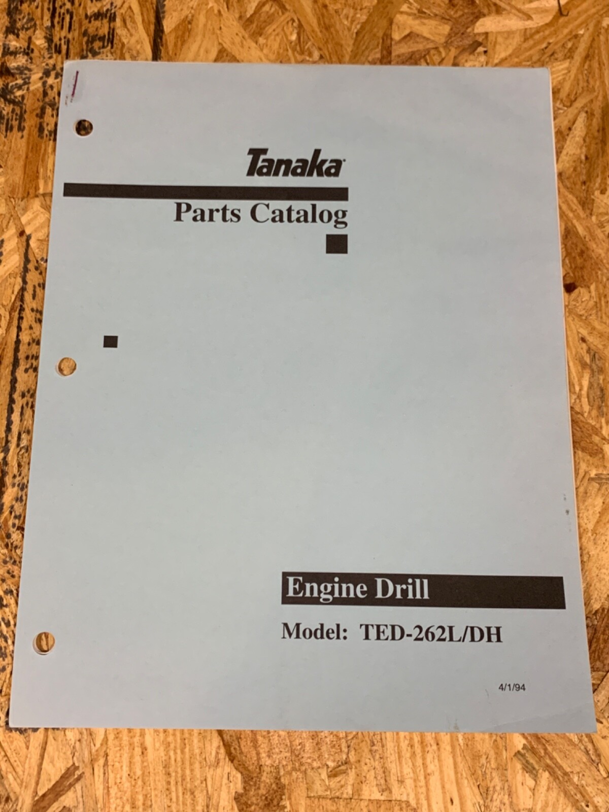Tanaka Engine Drill Model TED-262L/DH, Parts Tanaka Catalogue | eBay