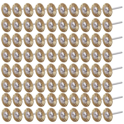 10/30/50Pcs Copper Wire Brush Set Dremel Tool Rotary Die Grinder ...