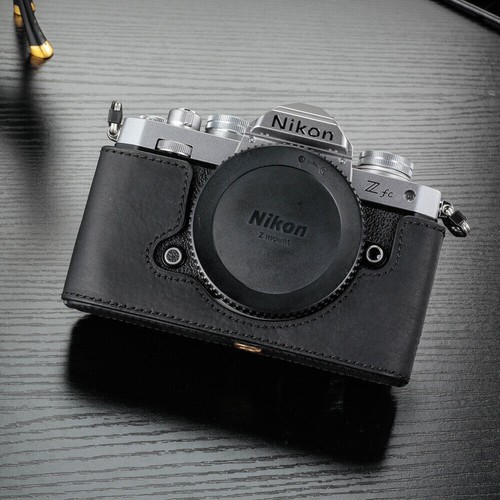 Genuine Leather Camera Case Half Body Handmade Bag For Nikon ZFC ZF ZF ...