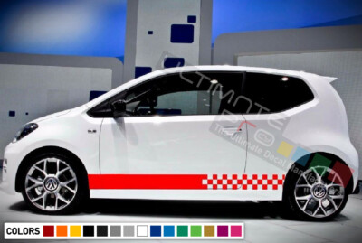 Stickers Decal for Volkswagen VW UP Stripes door body kit part ...