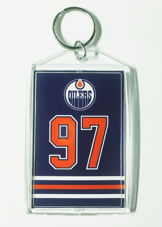 NHL Home Made Hockey Player Key Chain Connor McDavid 2 sided with ...