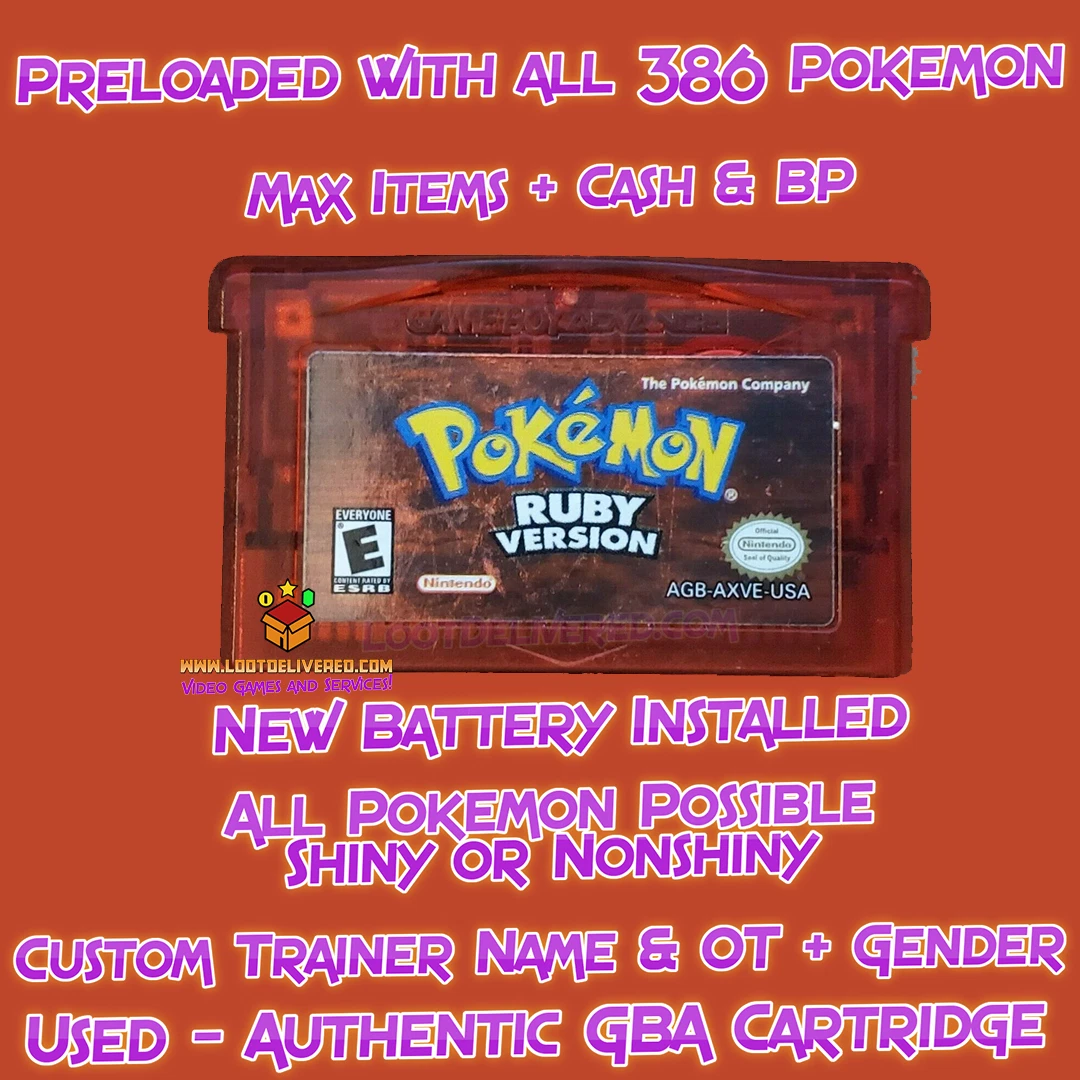 Pokemon Trainer Ruby No Hat