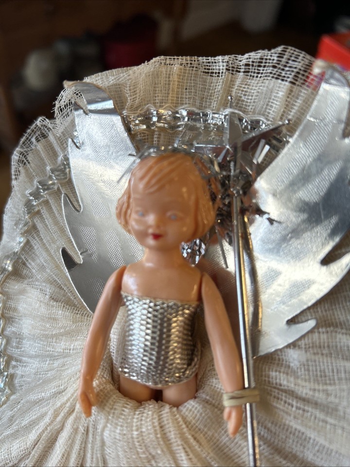 Lovely Vintage Dibro Christmas Tree Angel Fairy with Full Skirt ...