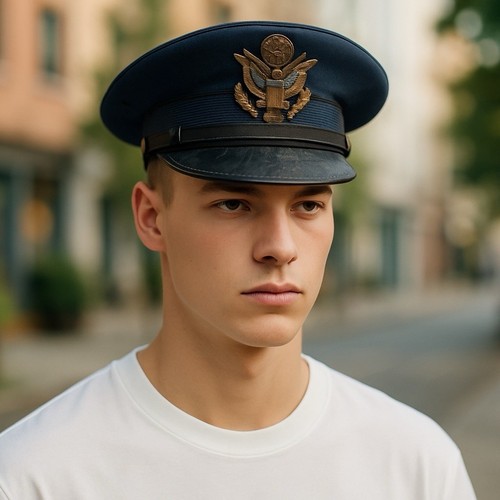 Vintage USAF US Air Force Officer Dress Cap Visor Bernard Co | eBay