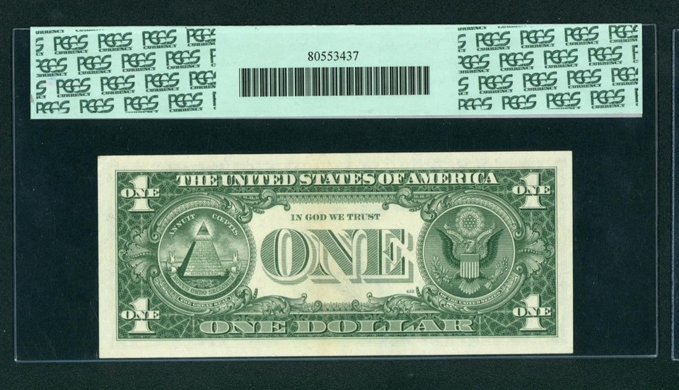 Fr. 1900-L $1 1963 MULE: Back Silver Cert; Face Federal Reserve (PCGS ...