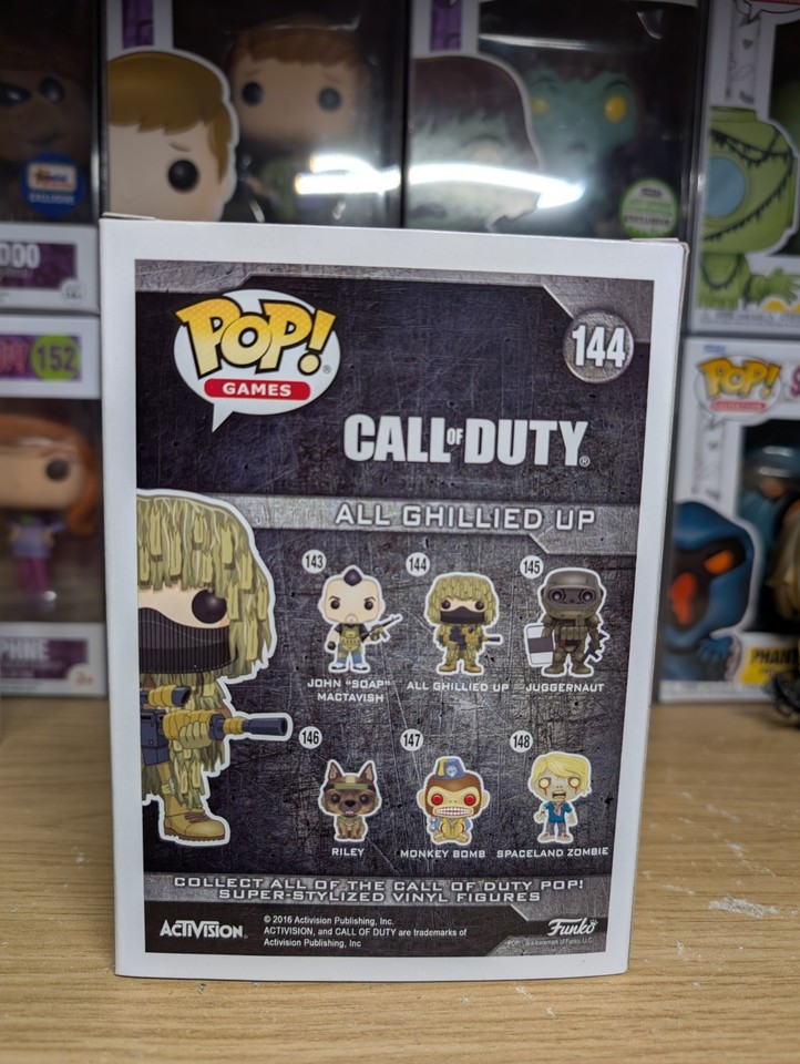Funko POP! Games Call of Duty CoD All Ghillied Up #144 w/Pop Protector ...