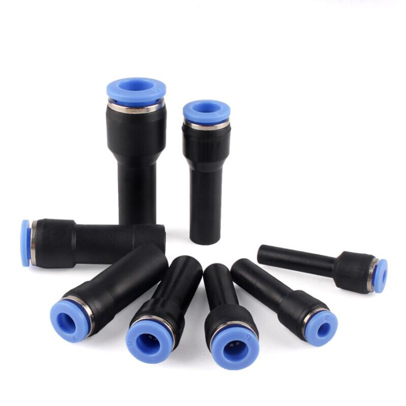 Pneumatic Push In Fittings Air Water Hose Tube Stem Nylon Join Adapter ...