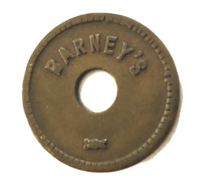Vintage Brass Trade Token: BARNEY’S (GOOD FOR 5 CENTS IN TRADE) | eBay