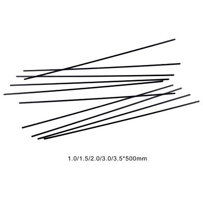 10 Pieces Carbon Fiber Rods Fiber Bars for PC Equipment Shafts Kites ...
