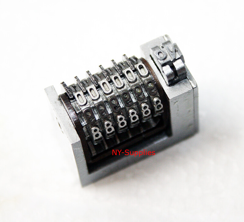 3mm Letterpress Numbering Machine 6 digits (Cicero) Heidelberg Windmill ...