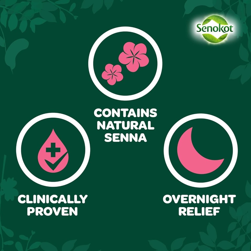 Senokot Max Strength Senna , Effective Overnight Constipation Relief 48 ...