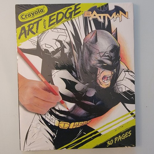 Crayola Art with Edge: Batman Collection Adult Coloring Book - SEALED ...